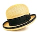 Bowler Straw Hat, Derby Straw Hat, Summer Bowler Hat, Edwardian Straw ...