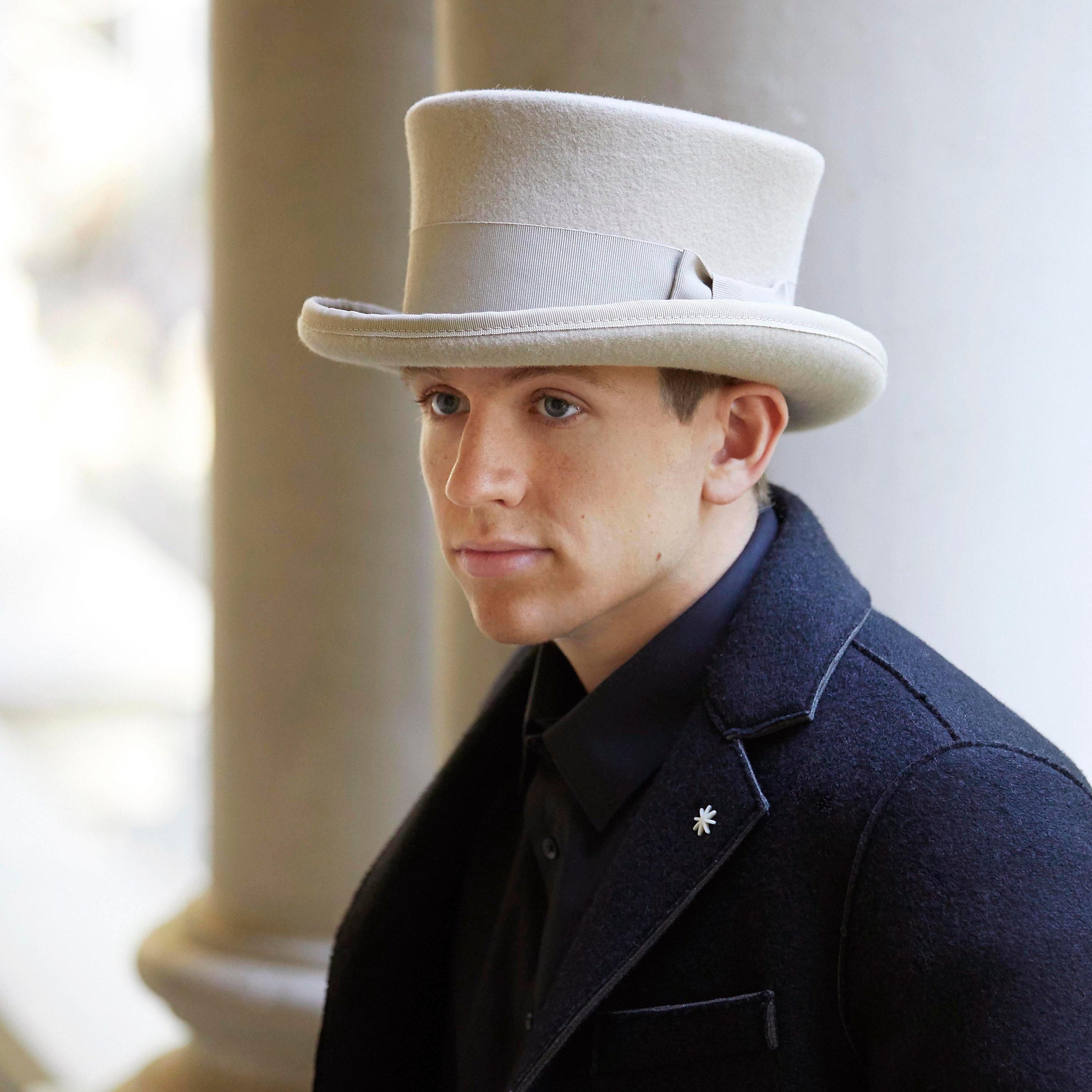 Mens Top Hat, BEIGE Top Hat, Top Hat, Ivory Low Top Hat, Light Beige ...