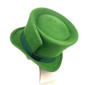Green Top Hat Custom Felt Top Hat Hight Hat Green Topper - Etsy