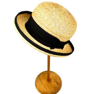 Bowler Straw Hat, Derby Straw Hat, Summer Bowler Hat, Edwardian Straw ...