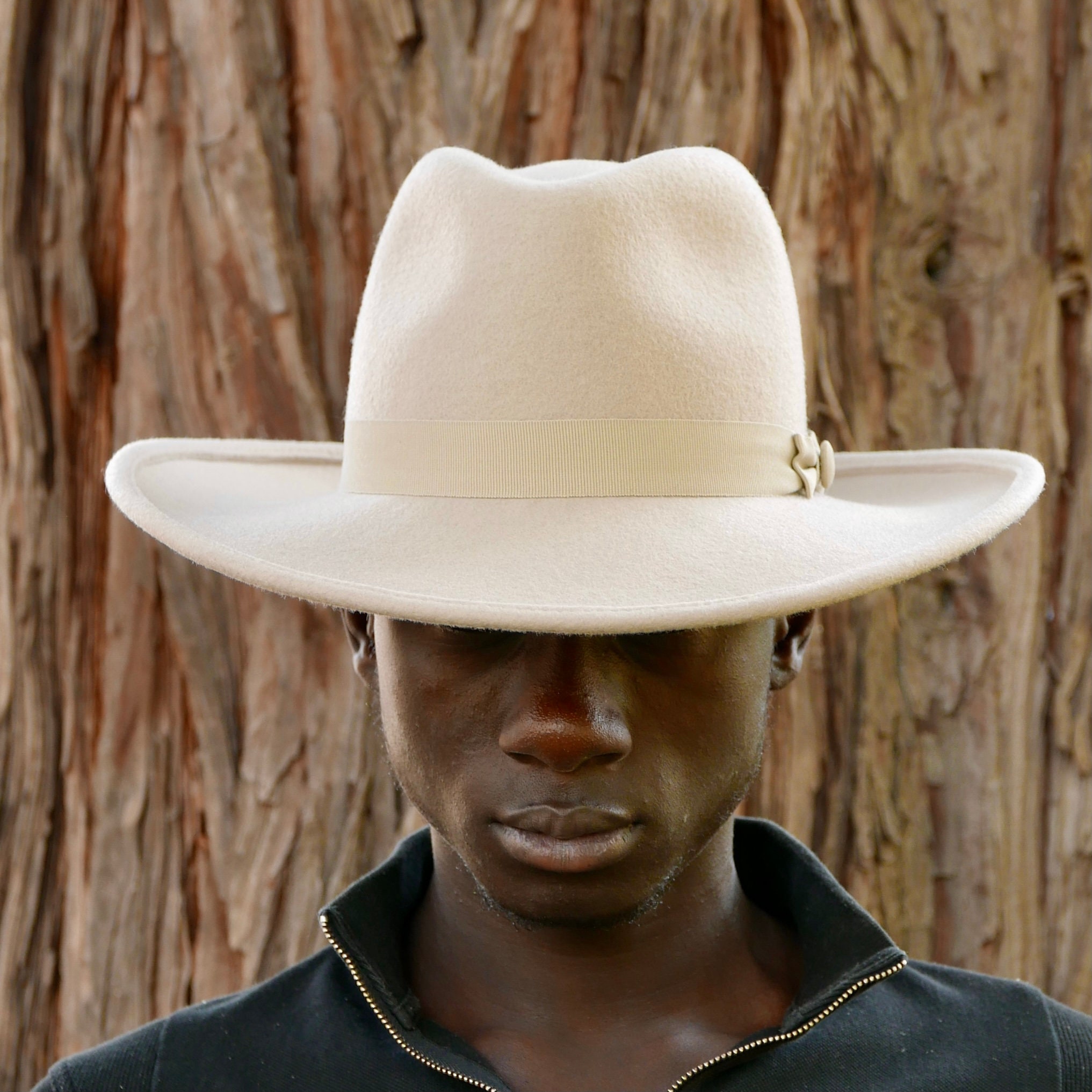 Off-white Fedora Hat Wide Brim Fedora Large Brim Fedora Men - Etsy