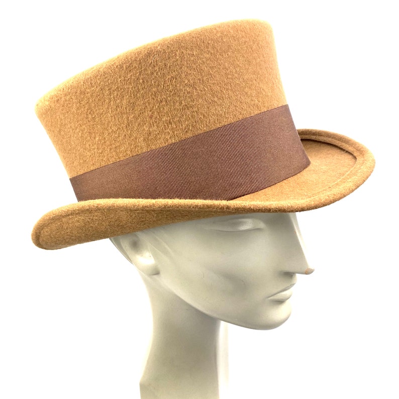 Victorian top hat light brown top hat short top hat top hat | Etsy