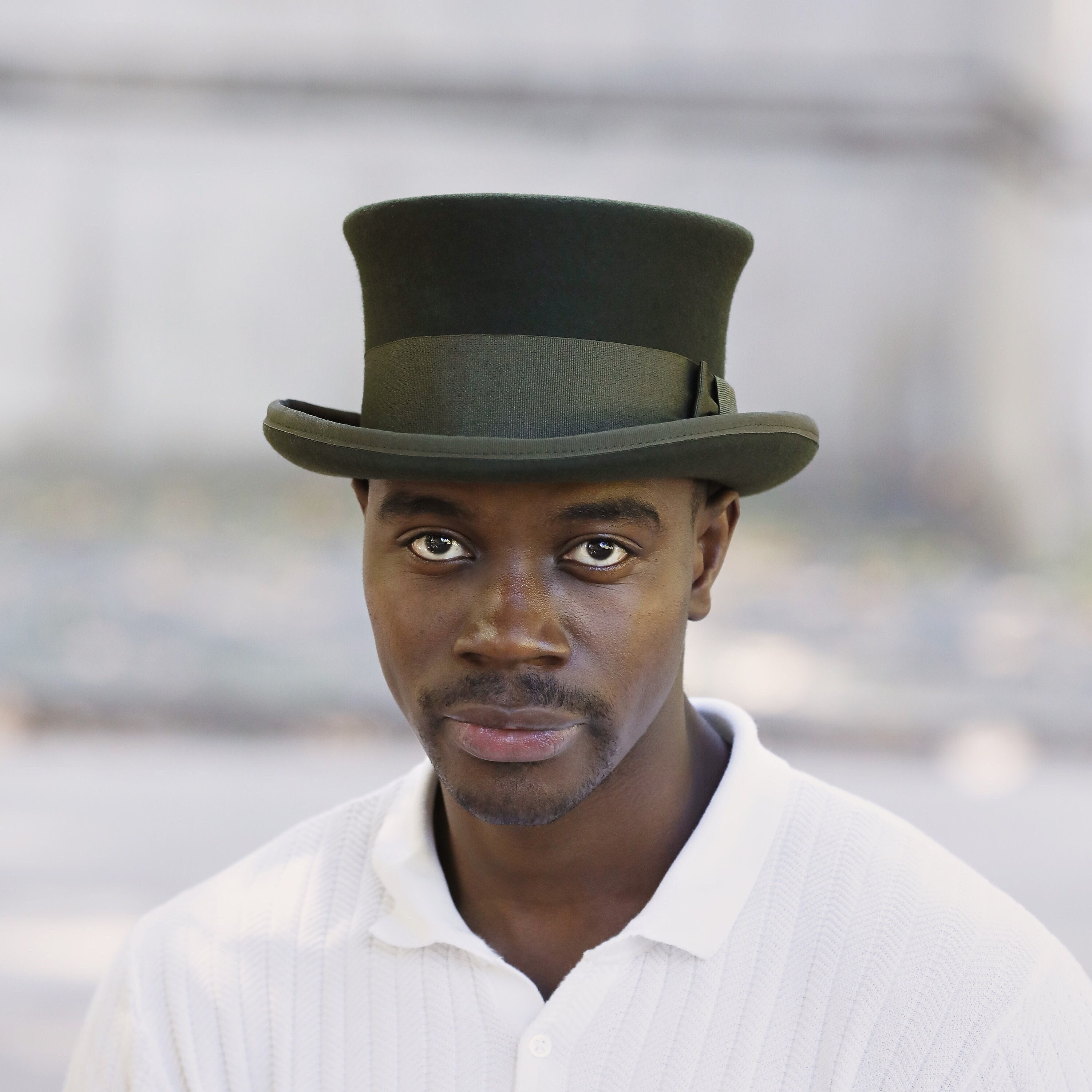 Topper Hat, Green LODEN Top Hat, Low Top Hat for Men and Topper Hat, Green LODEN Top Hat, Low Top Hat for Men and