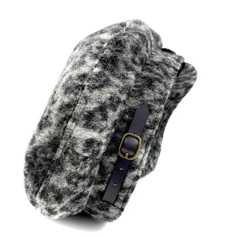 Leopard Cap, Gray Leopard Wool Cap, Leopard Animal Print Cap, Cheetah ...