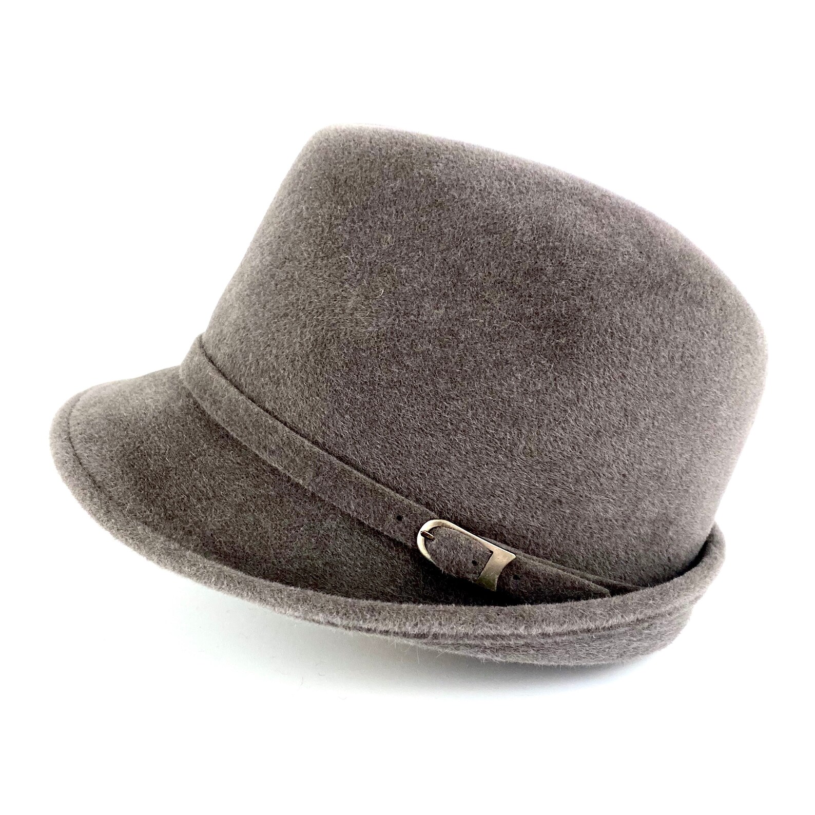 Gray Fedora Felt Hat, Women Fedora Gray Hat, Trilby Felt Hat, Fedora ...