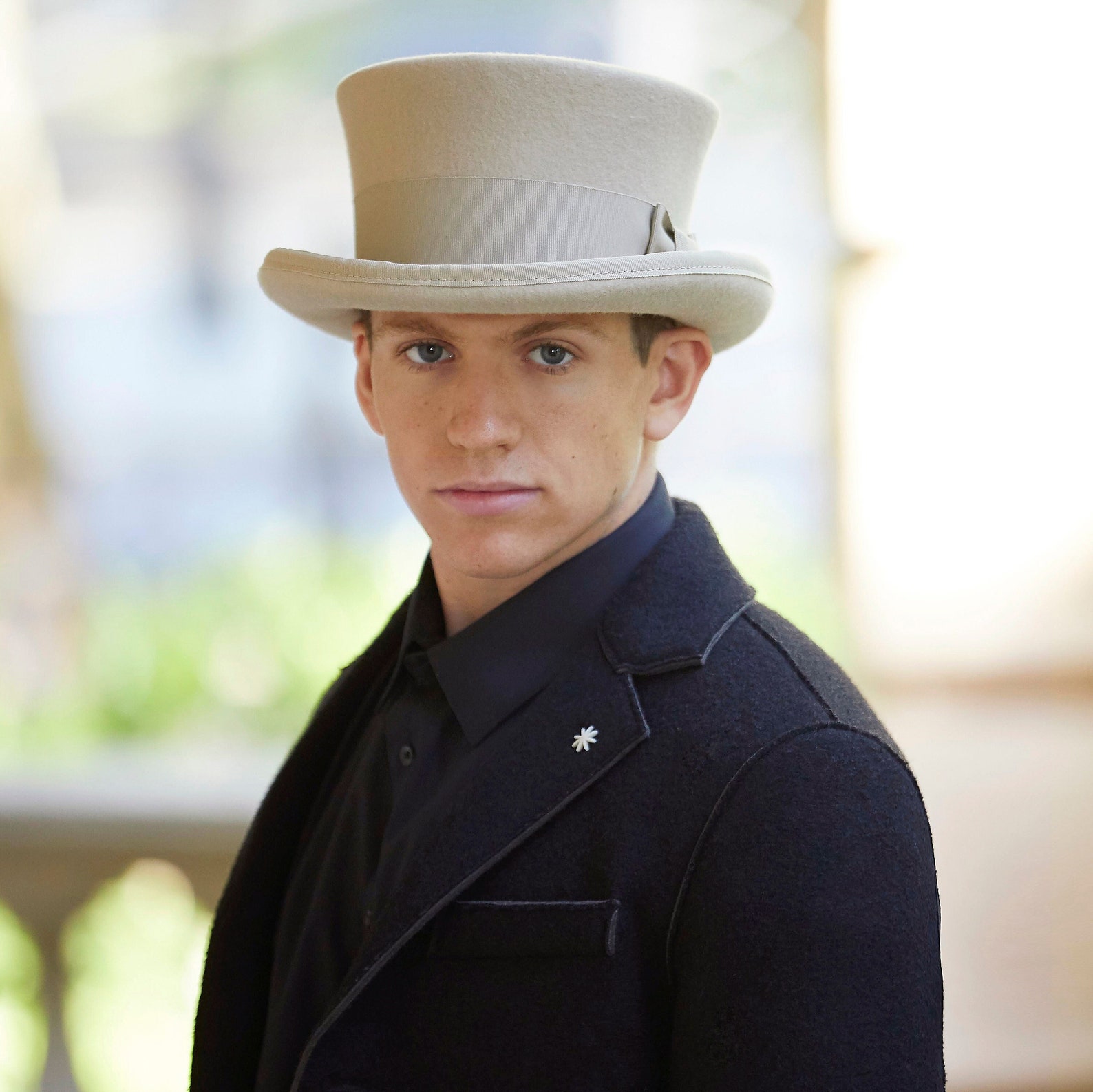 Light Beige Low Top Hat – Refined Chic Accessory for Elegant Formal ...
