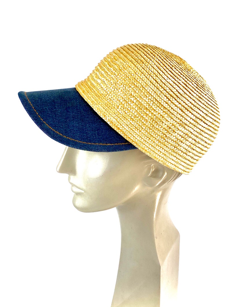 Baseball Straw Cal Natural Straw Cap Straw Cap and Recycled - Etsy