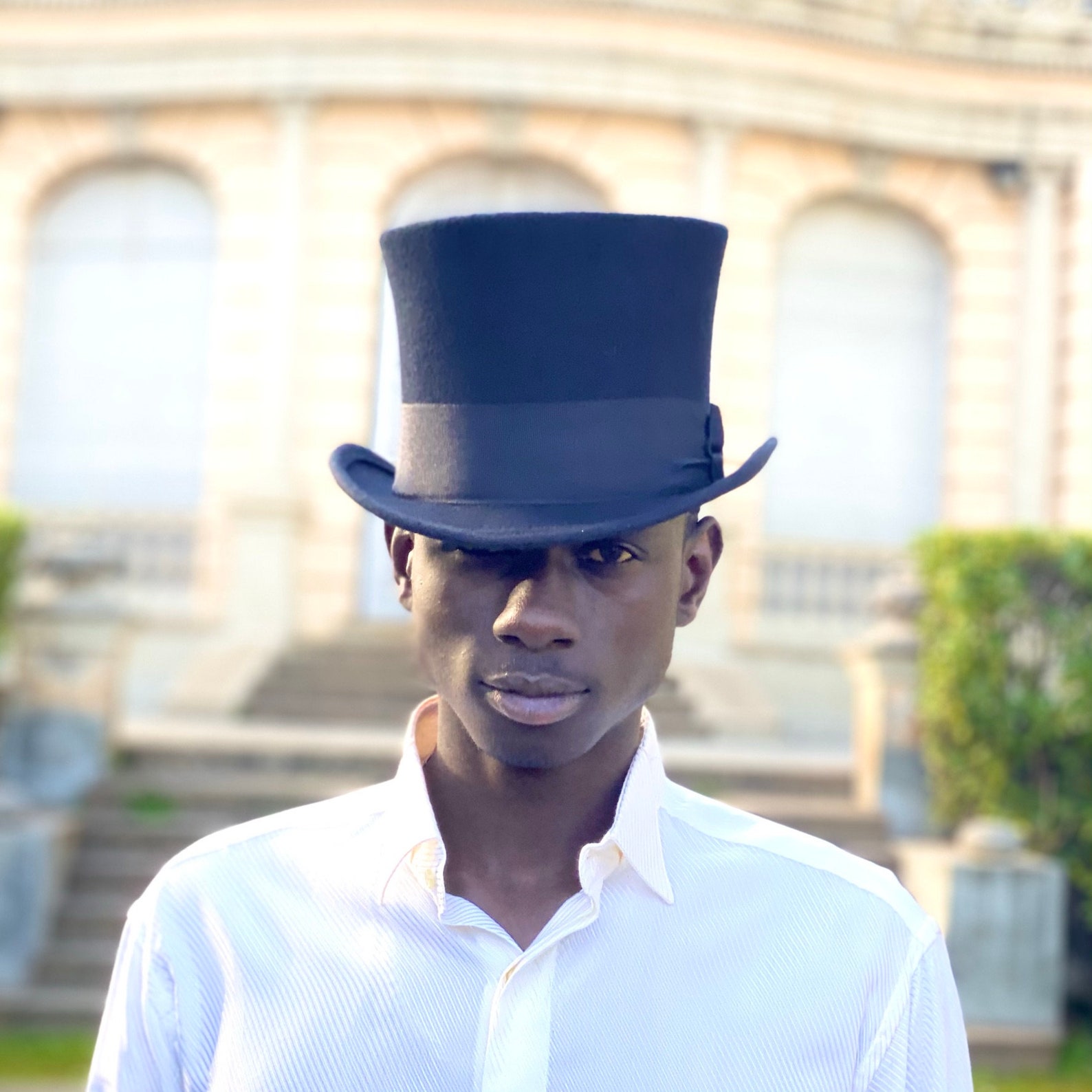 High Top Hat Black Topper Hat Edwardian Black Top Hat Man - Etsy