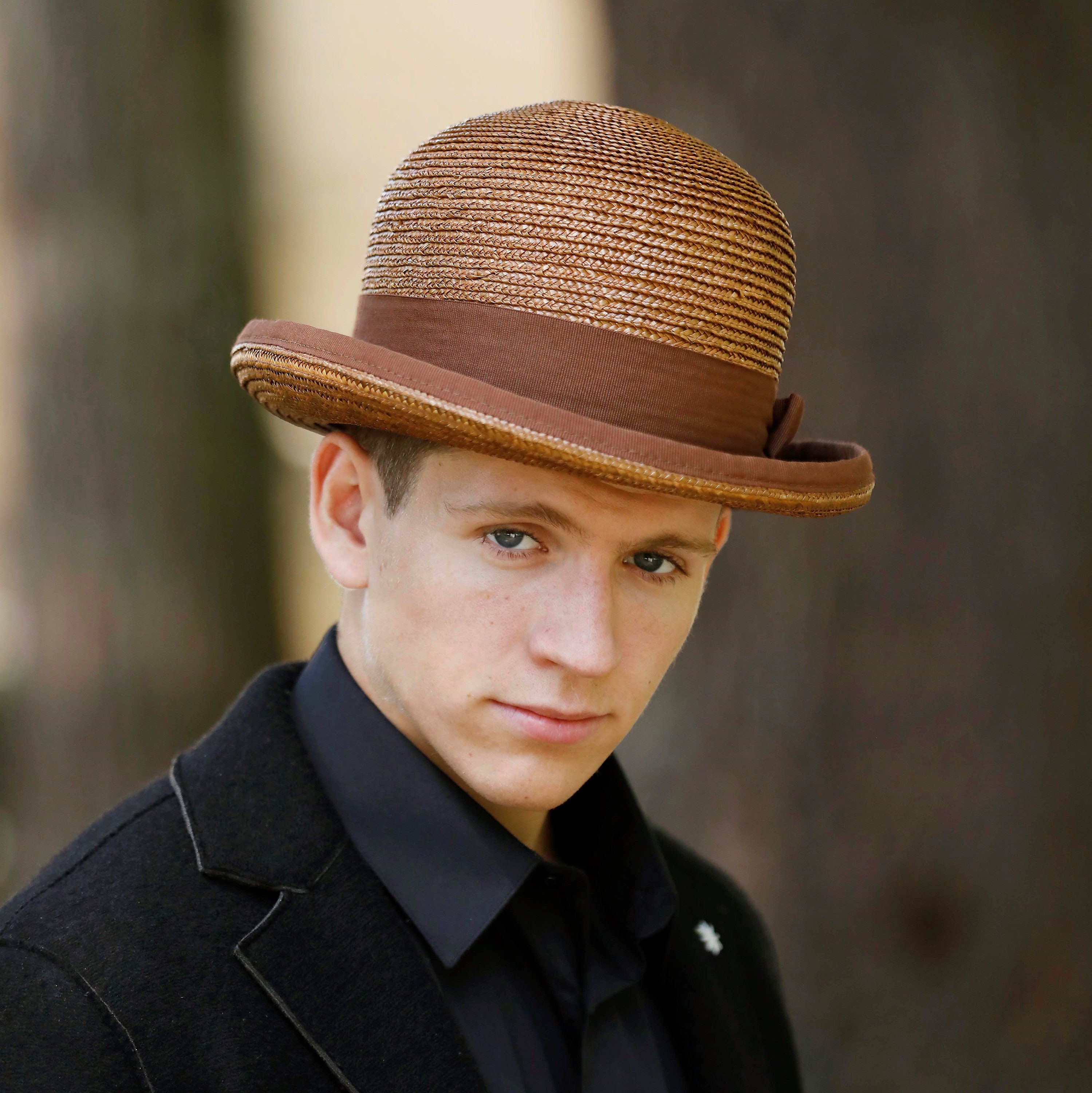 Straw Bowler Hat Brown - Derby Billycock Summer Classic Menswear - Etsy