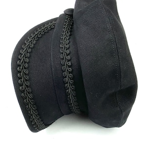 Black Sailor Hat - Handcrafted With Premium Cotton Fabric - Classic ...
