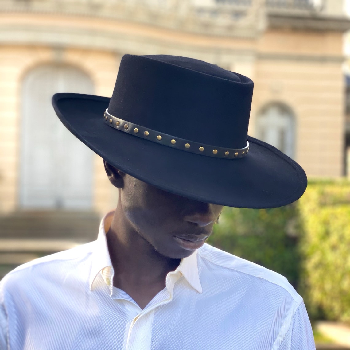 Bolero hat wide brim bolero fedora hat wide brim black | Etsy