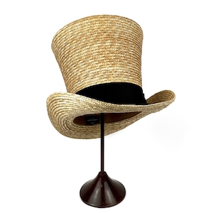 Regency Top Hat, Empire Straw Top Hat, Stovepipe Straw Top Hat, Tall ...