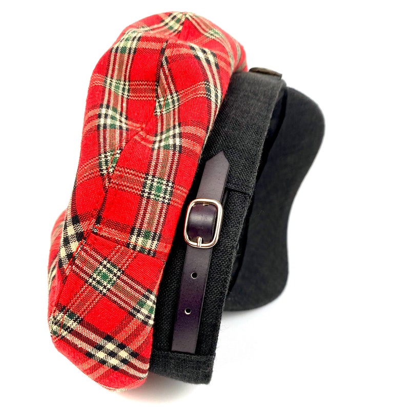 Red Tartan Plaid Sailor Cap Captain Scottish Red Cap Red - Etsy