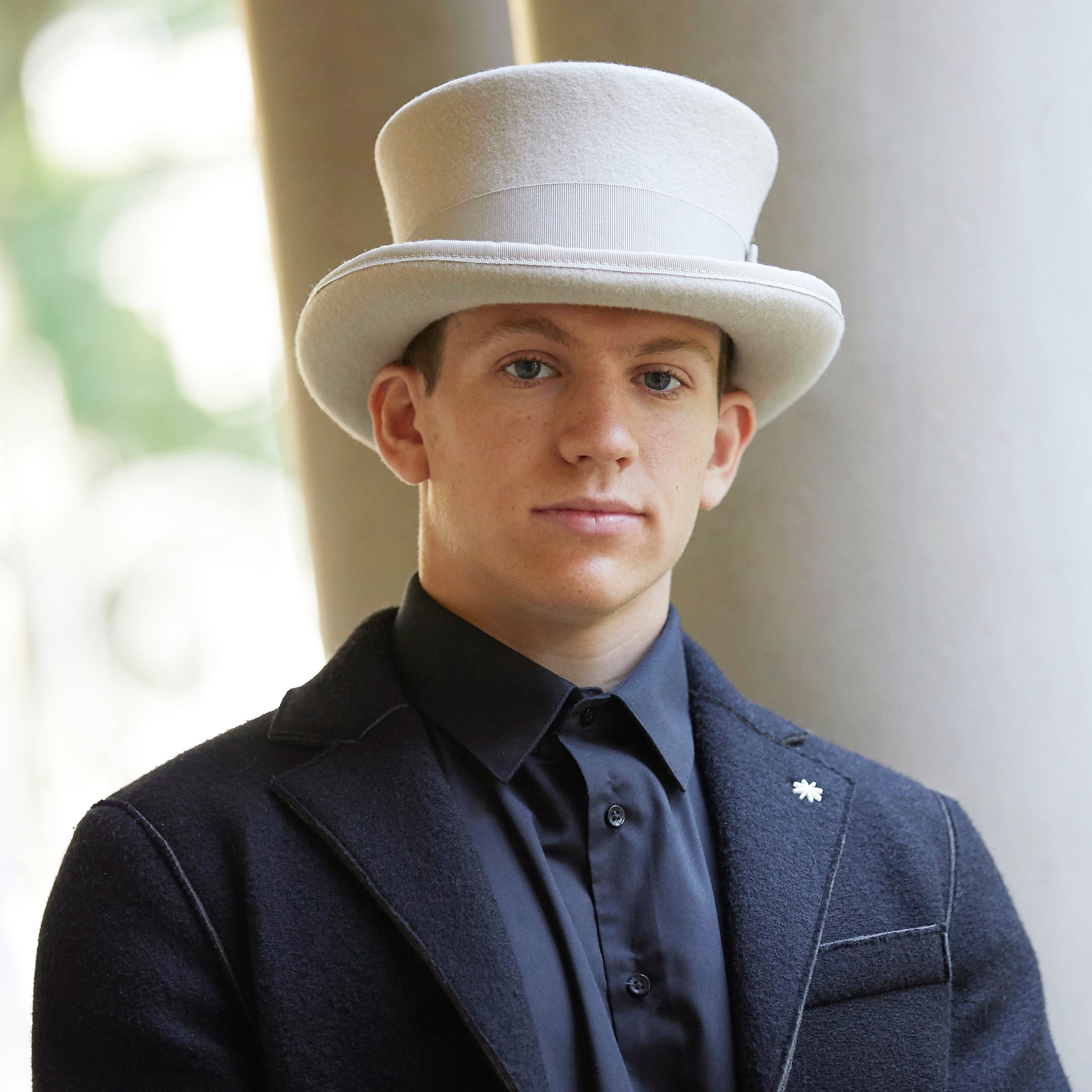 Light Beige Low Top Hat – Refined Chic Accessory for Elegant Formal ...