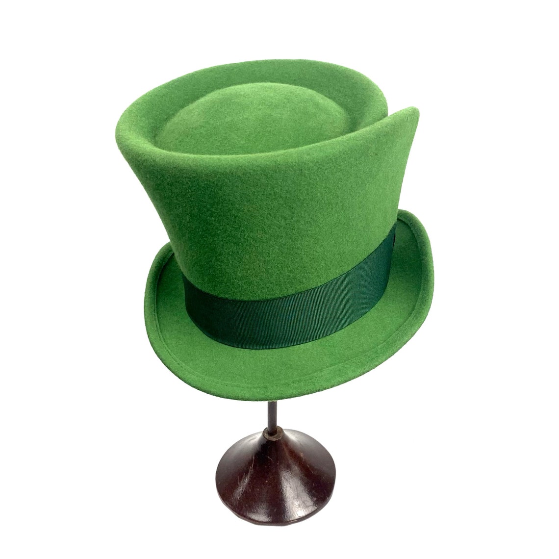 Green Top Hat Custom Felt Top Hat Hight Hat Green Topper - Etsy