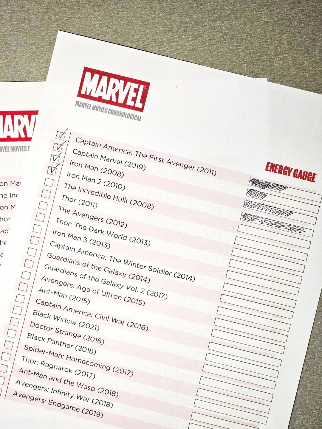 Marvel Movie Checklist: Your Ultimate Guide for the Ultimate MCU ...