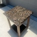 Baltic Brown Polished Granite Wood End Table - Etsy