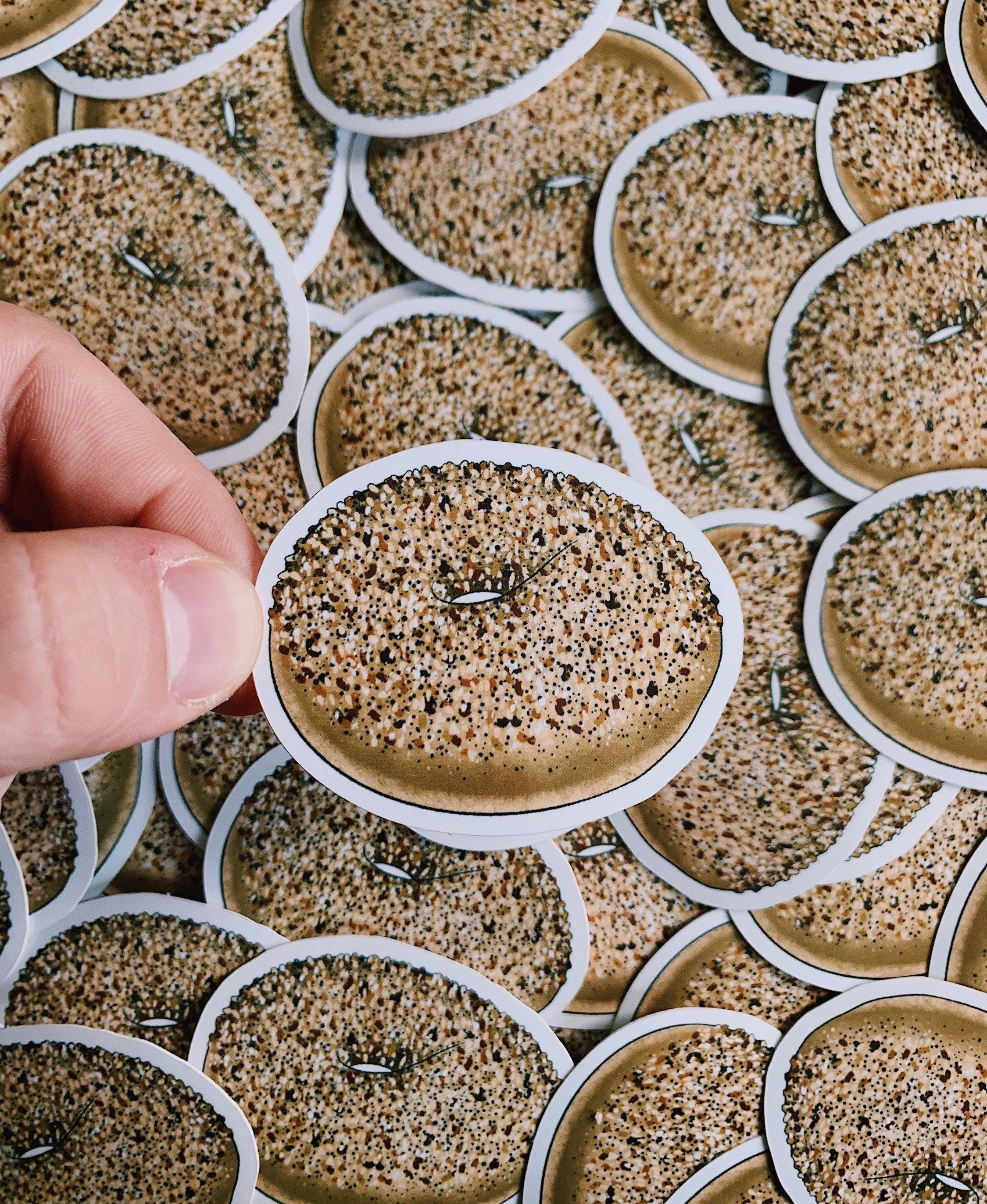 Everything Bagel Sticker - Etsy