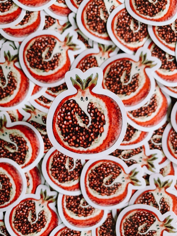 Pomegranate Sticker | Etsy
