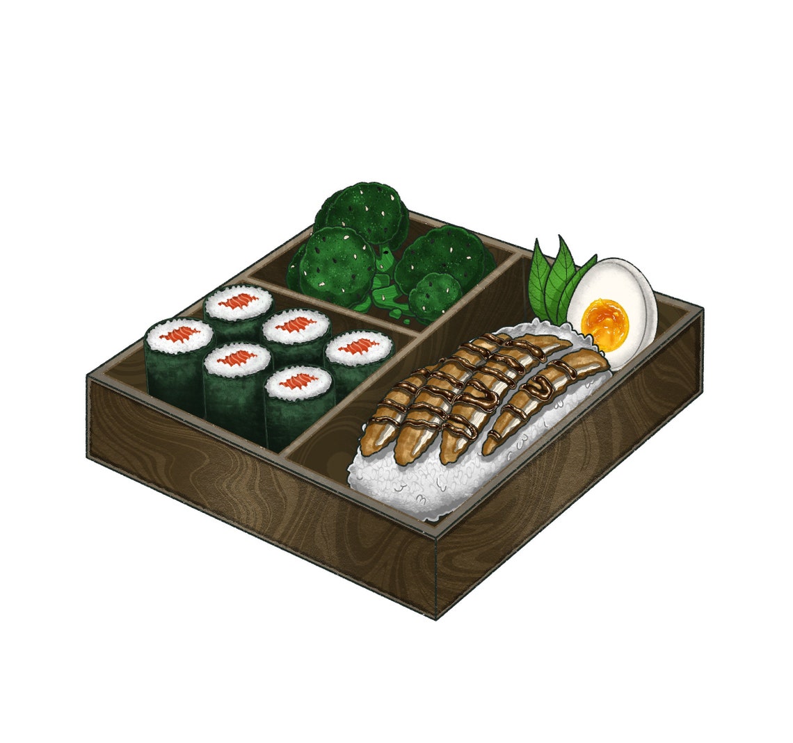 Mini Bento Box Sticker - Etsy