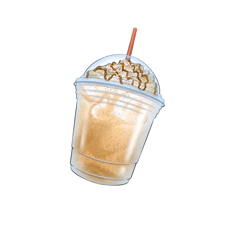 Frappuccino Coffee Sticker - Etsy