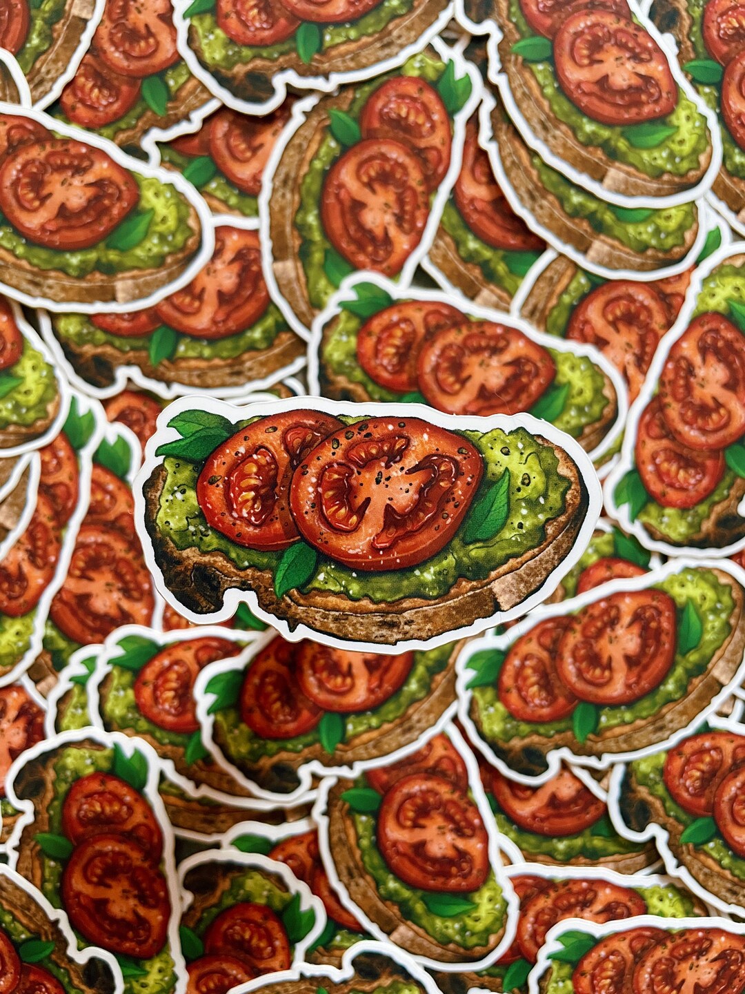 Avocado Toast Sticker - Etsy