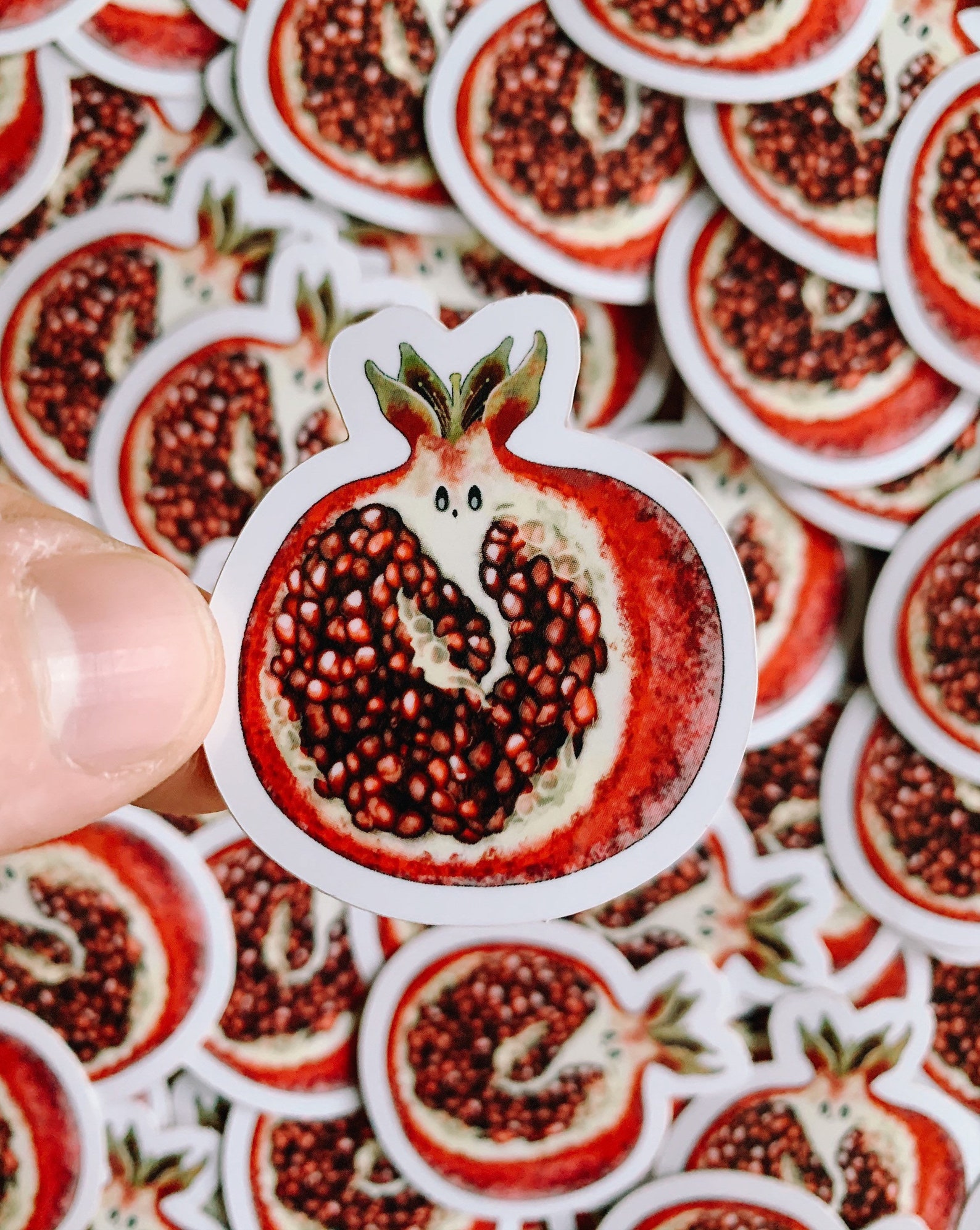 Pomegranate Sticker | Etsy