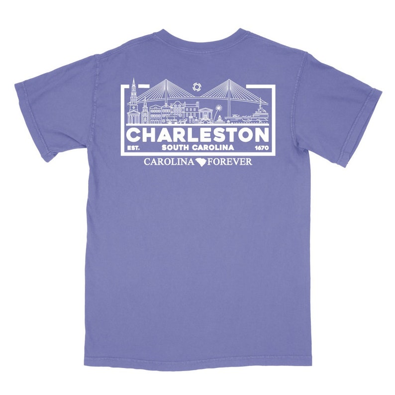 Charleston Pocket T-shirt by Carolina Forever - Etsy