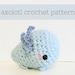 Crochet PATTERN Axolotl, Cute Axolotl Crochet Pattern, Beginner Crochet ...