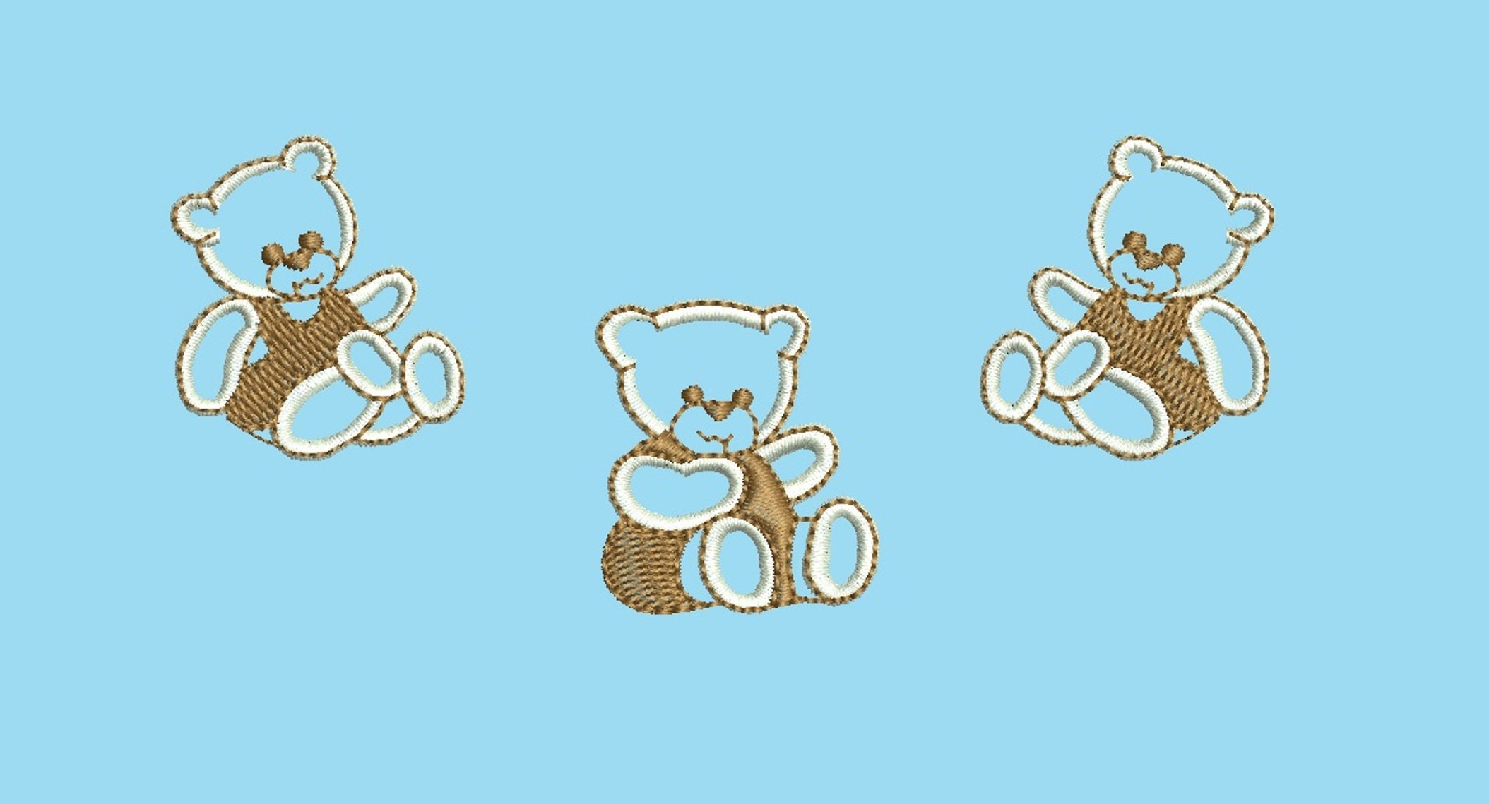 Teddy Bear Machine Embroidery Design | Etsy