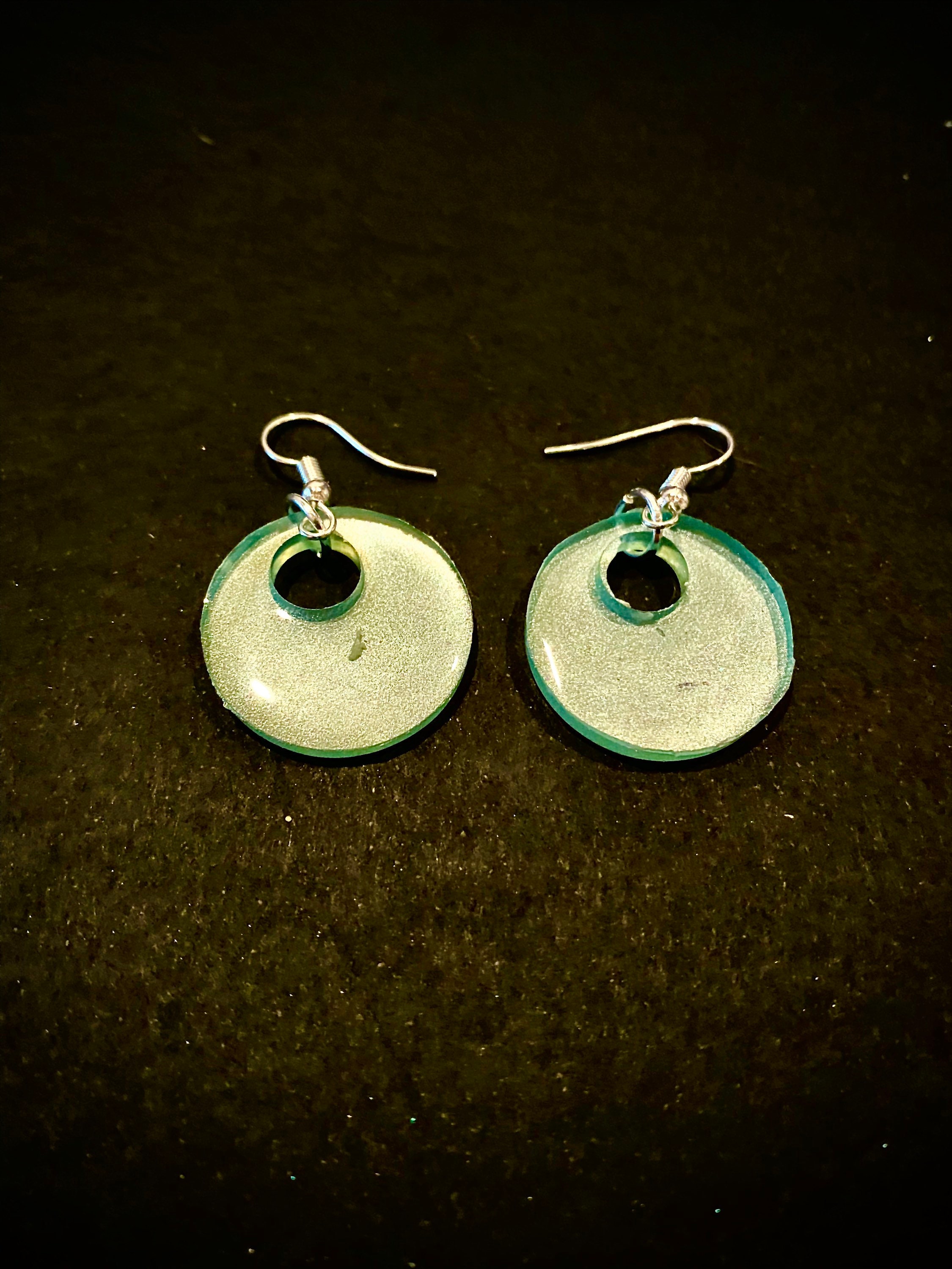 Beautiful Acrylic Resin Earrings - Etsy UK