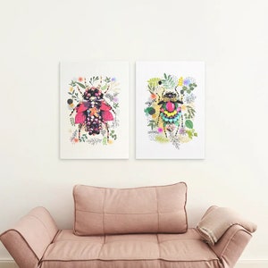 Printable Bug Wall Art Instant Download Insect Poster Botanical Prints ...