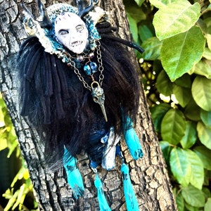 Creepy Hanging Voodoo Doll Witch Doll Hag Doll Spirit Doll Ritual ...