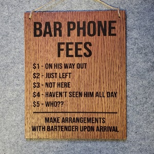 Man Cave Sign - Humorous Bar Sign - Father's Day Gift Ideas - Etsy