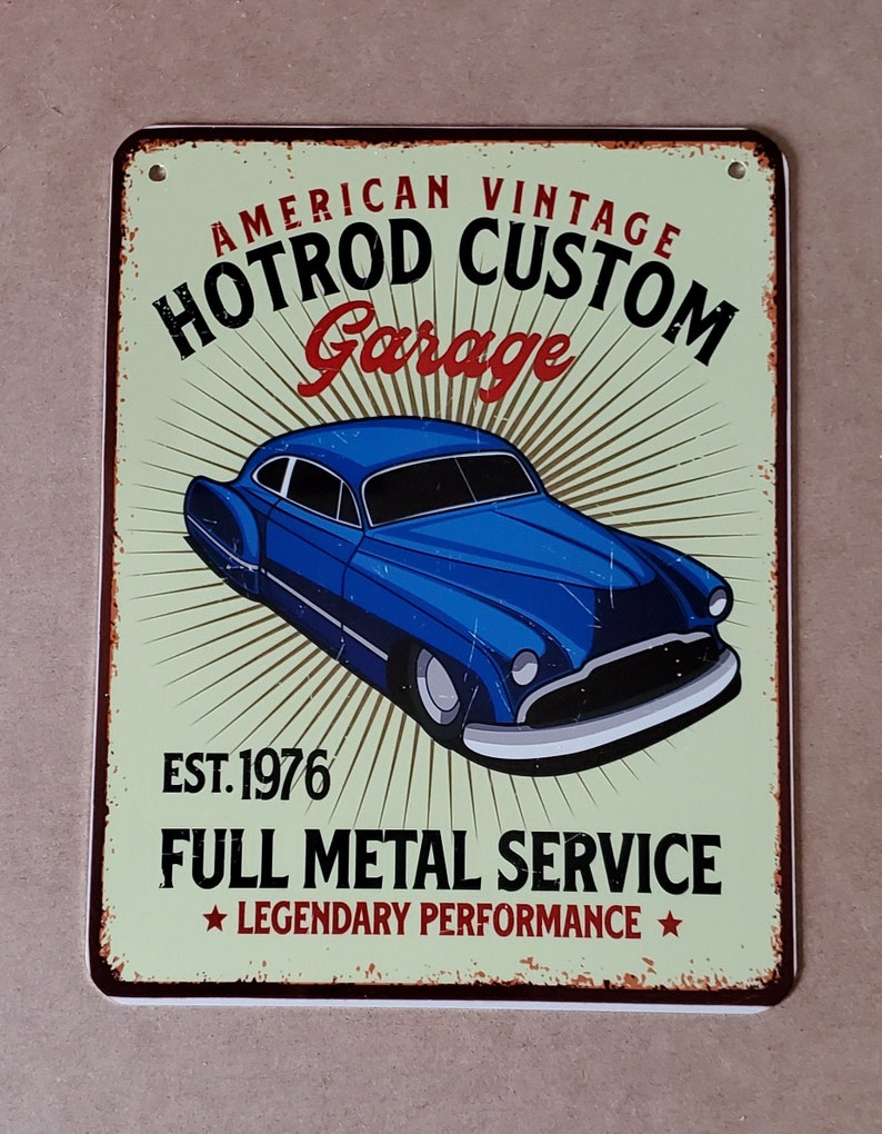 Vintage Car Garage Signs man Cave Sign Humorous Bar Sign Man Cave Decor ...