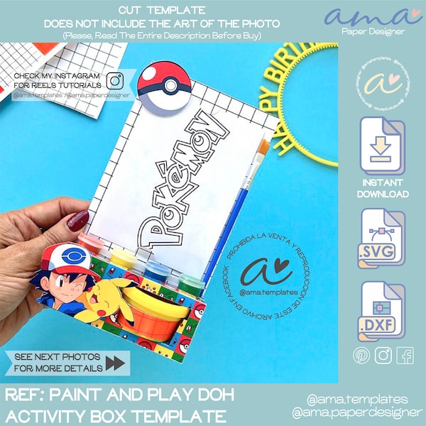 Activity Box Template - Etsy