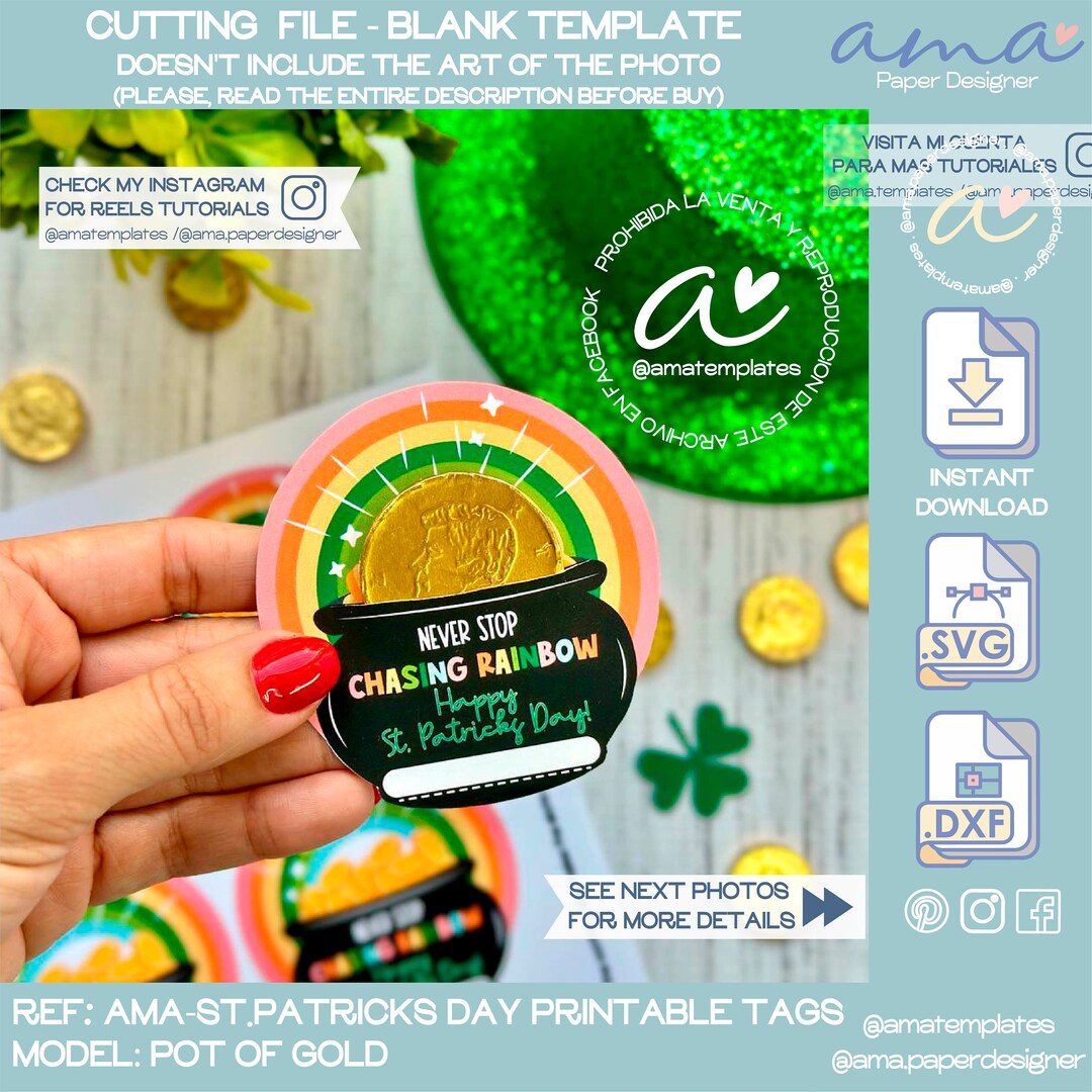 AMA - St. Patrick's Day Printable Favor Tags, St. Patrick's Day Gift ...