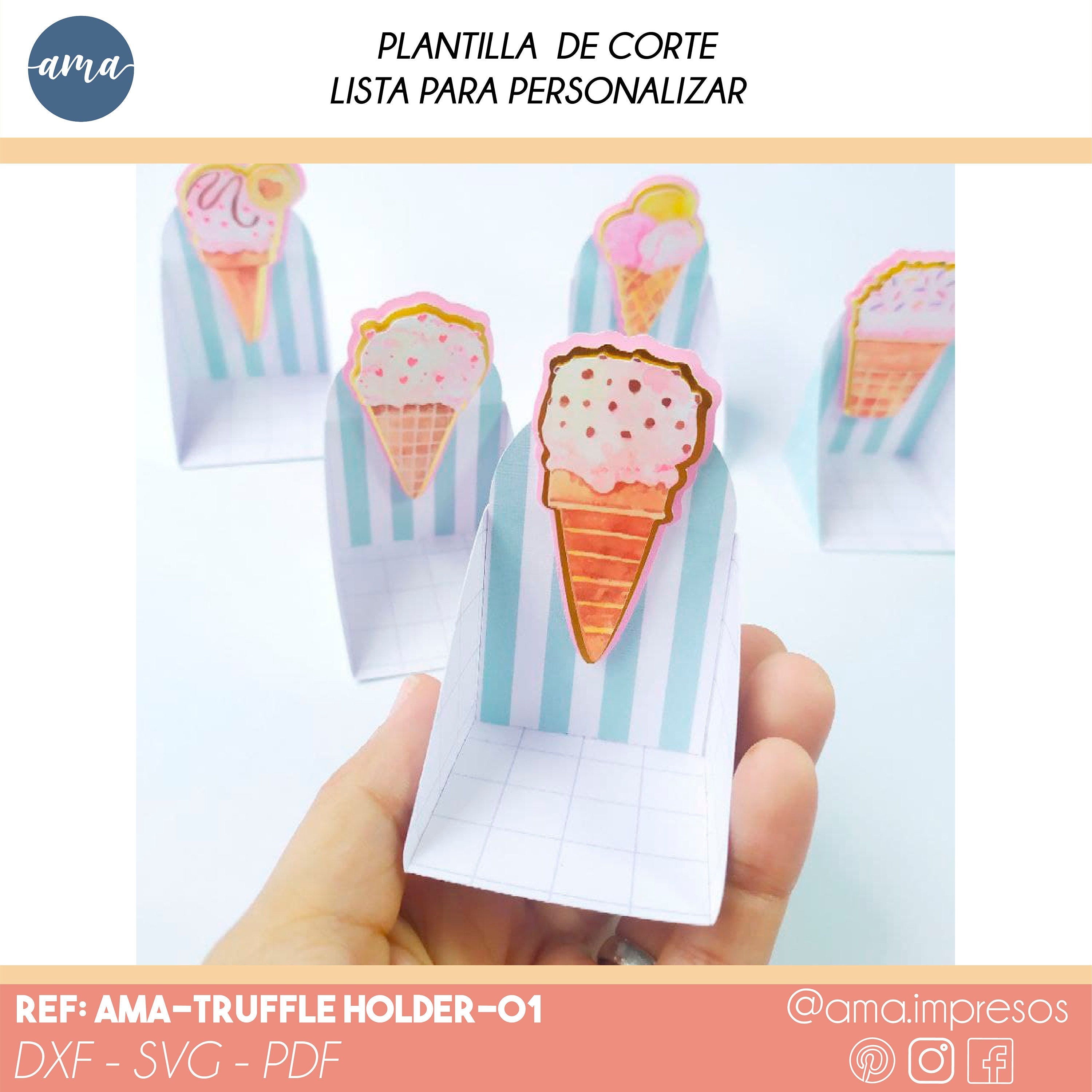 AMA Truffle Holder Truffle Cup Template Treat Holder Cutting | Etsy