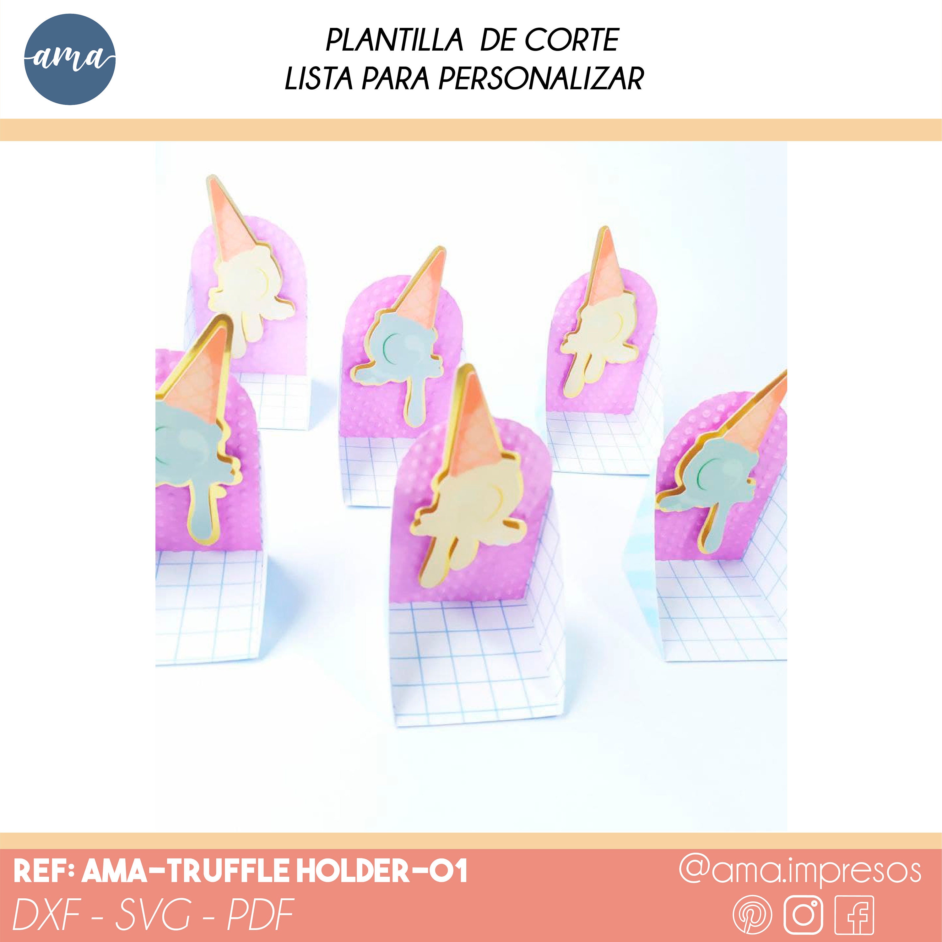 AMA Truffle Holder Truffle Cup Template Treat Holder Cutting | Etsy