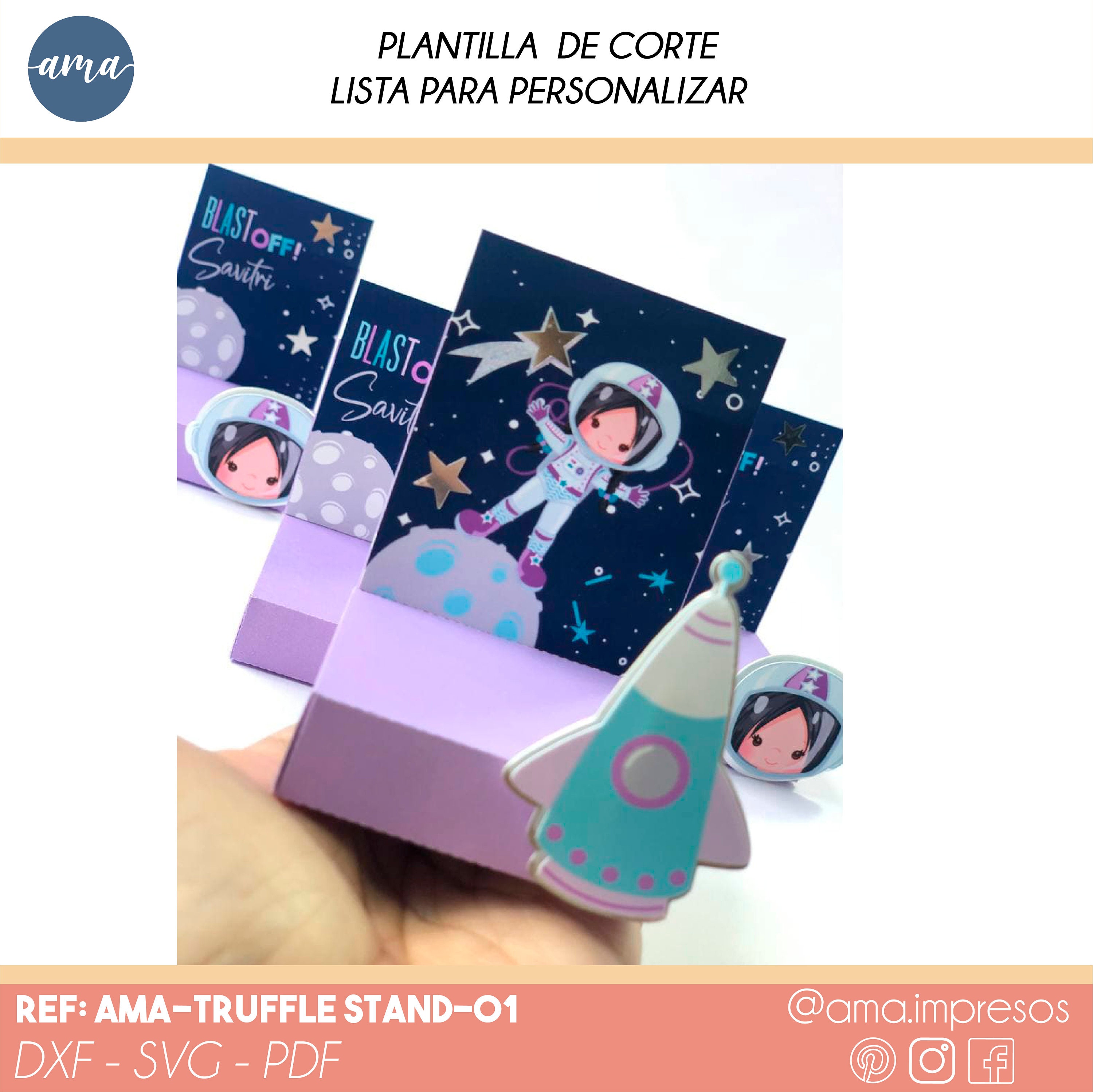 AMA Truffle Stand Truffle Holder Template Treat Holder - Etsy