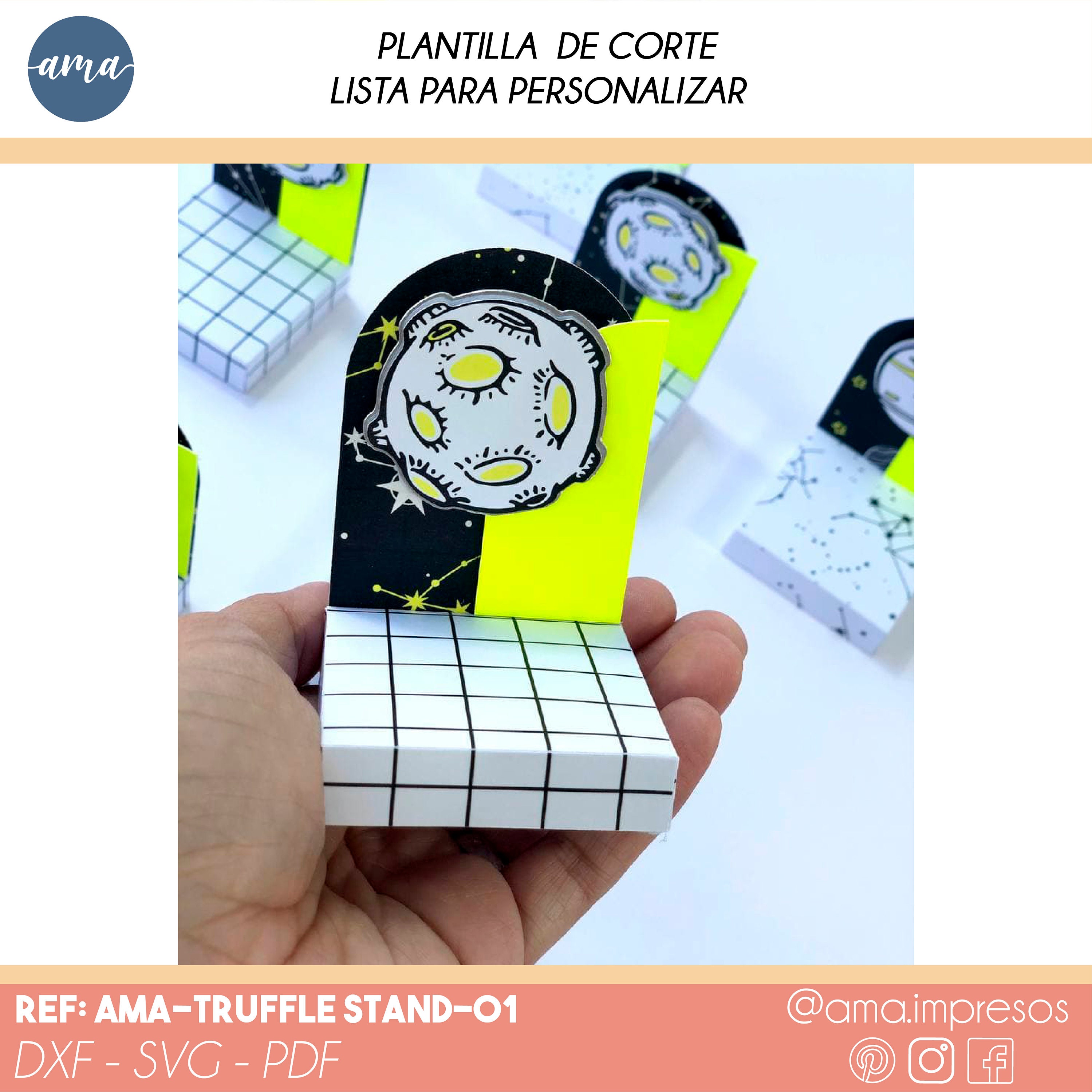 AMA Truffle Stand Truffle Holder Template Treat Holder - Etsy