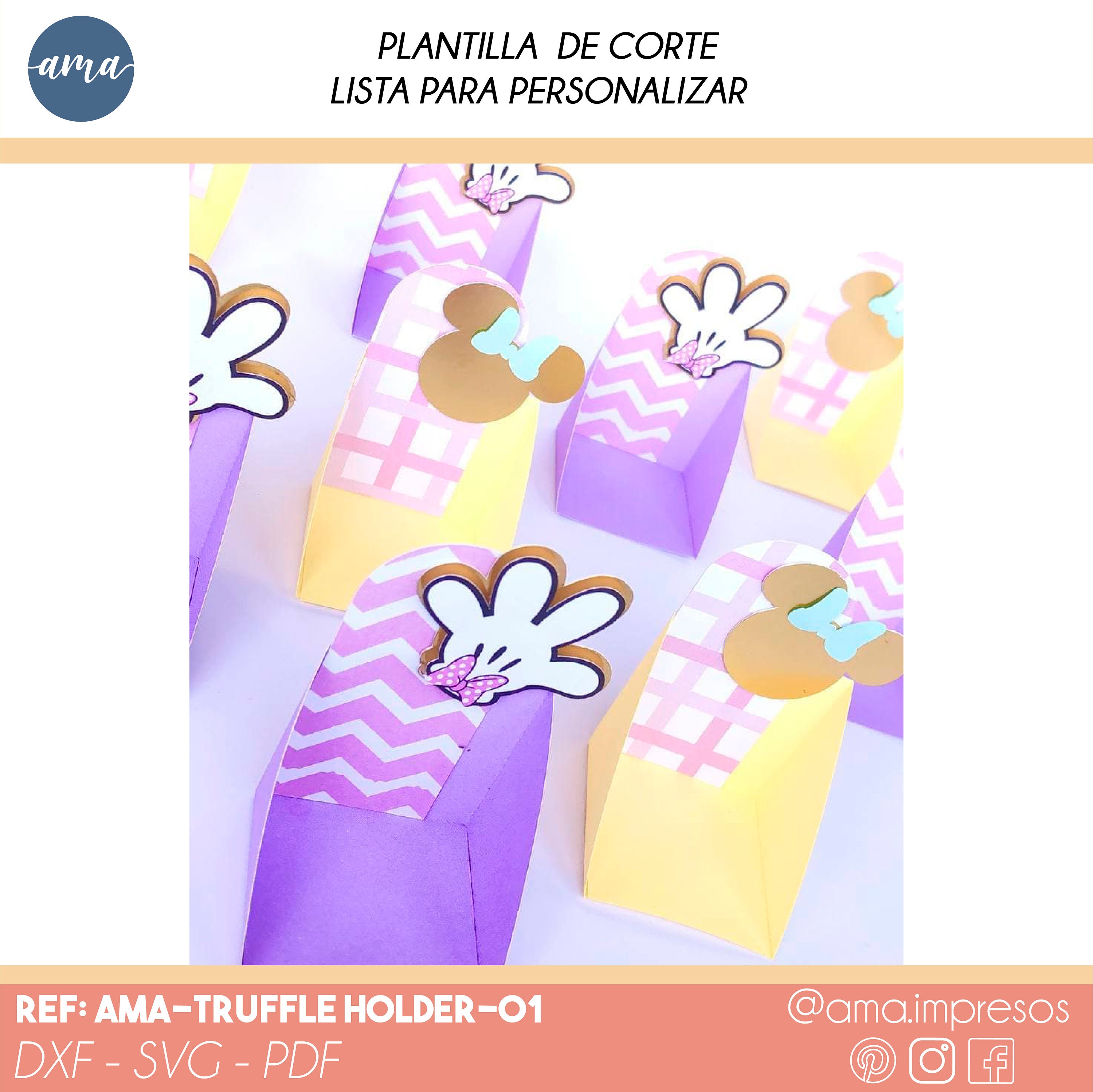 AMA Truffle Holder Truffle Cup Template Treat Holder Cutting | Etsy