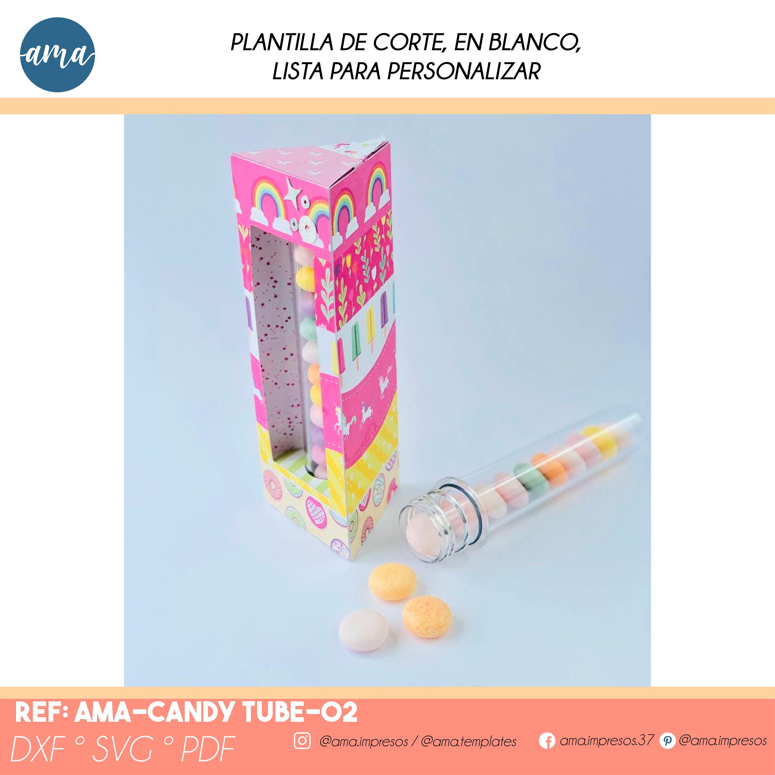 AMA Candy Tube 02 Candy Tube Template Tube Favor Box Favor - Etsy