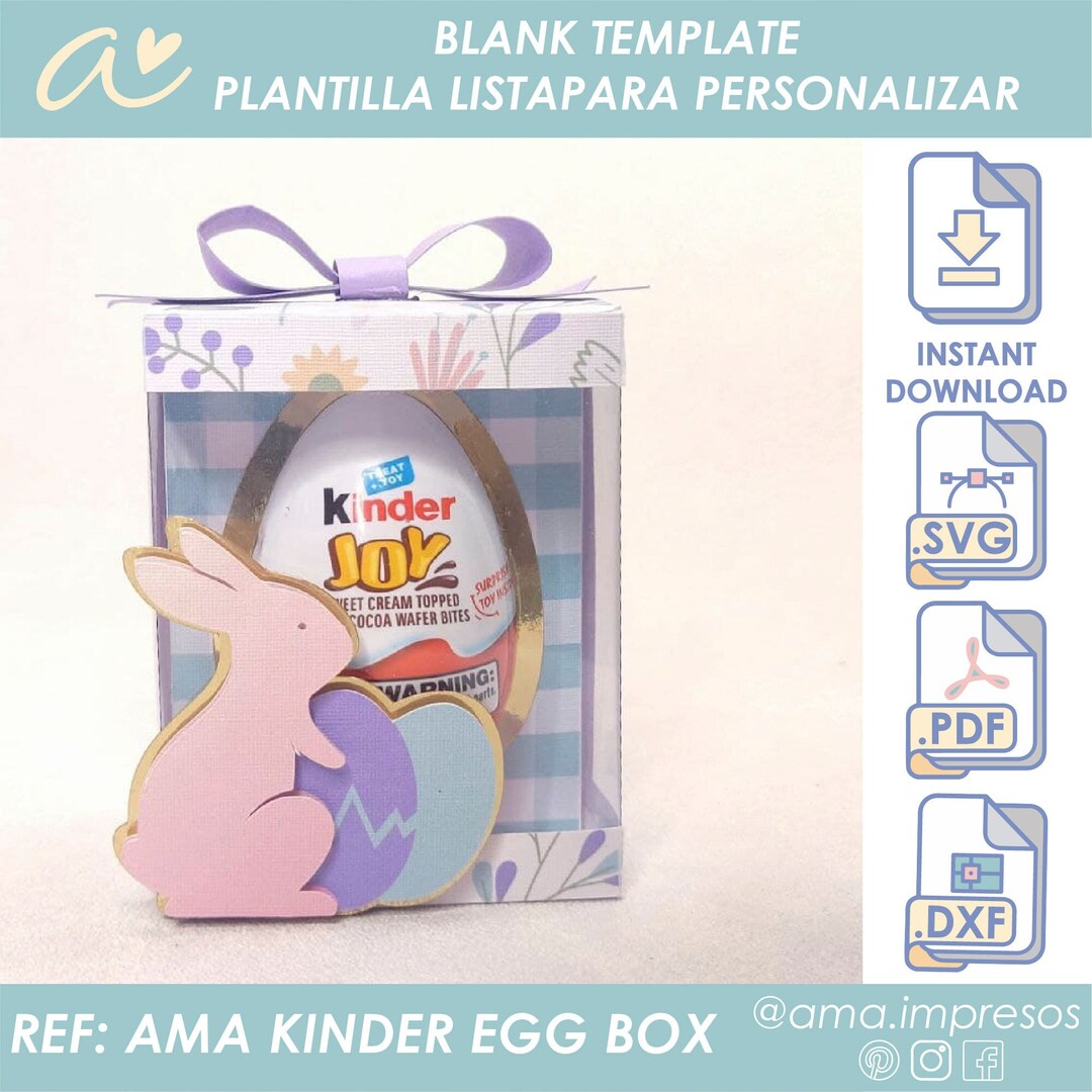 AMA - Kinder Egg Box Template, Chocolate Egg Box Template for Easter ...