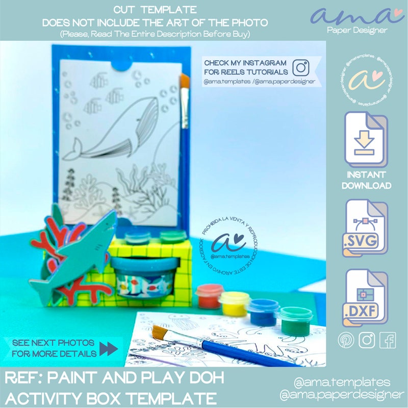 Activity Box Template - Etsy