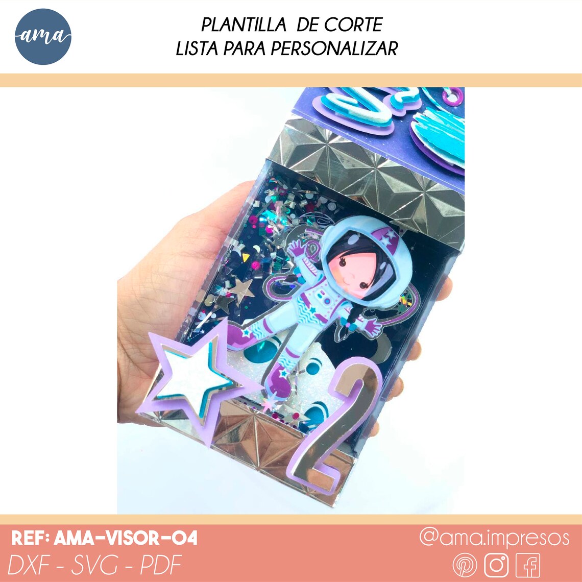 AMA Visor 04 Milk Box Shaker Milk Con Visor AMA Template - Etsy