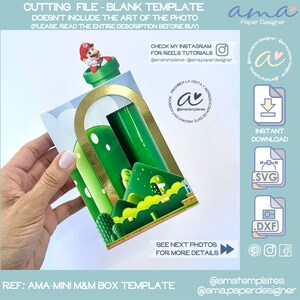 AMA Mini M and M 30g Tube Box Template - M and M Box for Cricut and ...