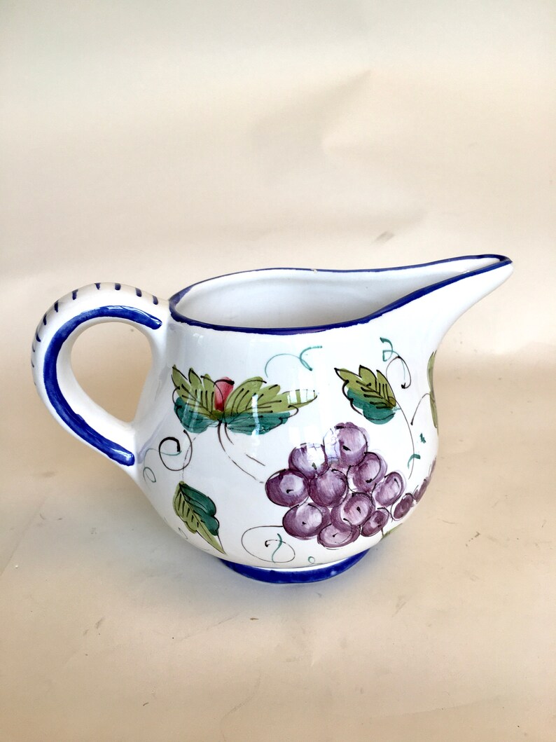Deruta Hand-painted Pitcher medium Size - Etsy