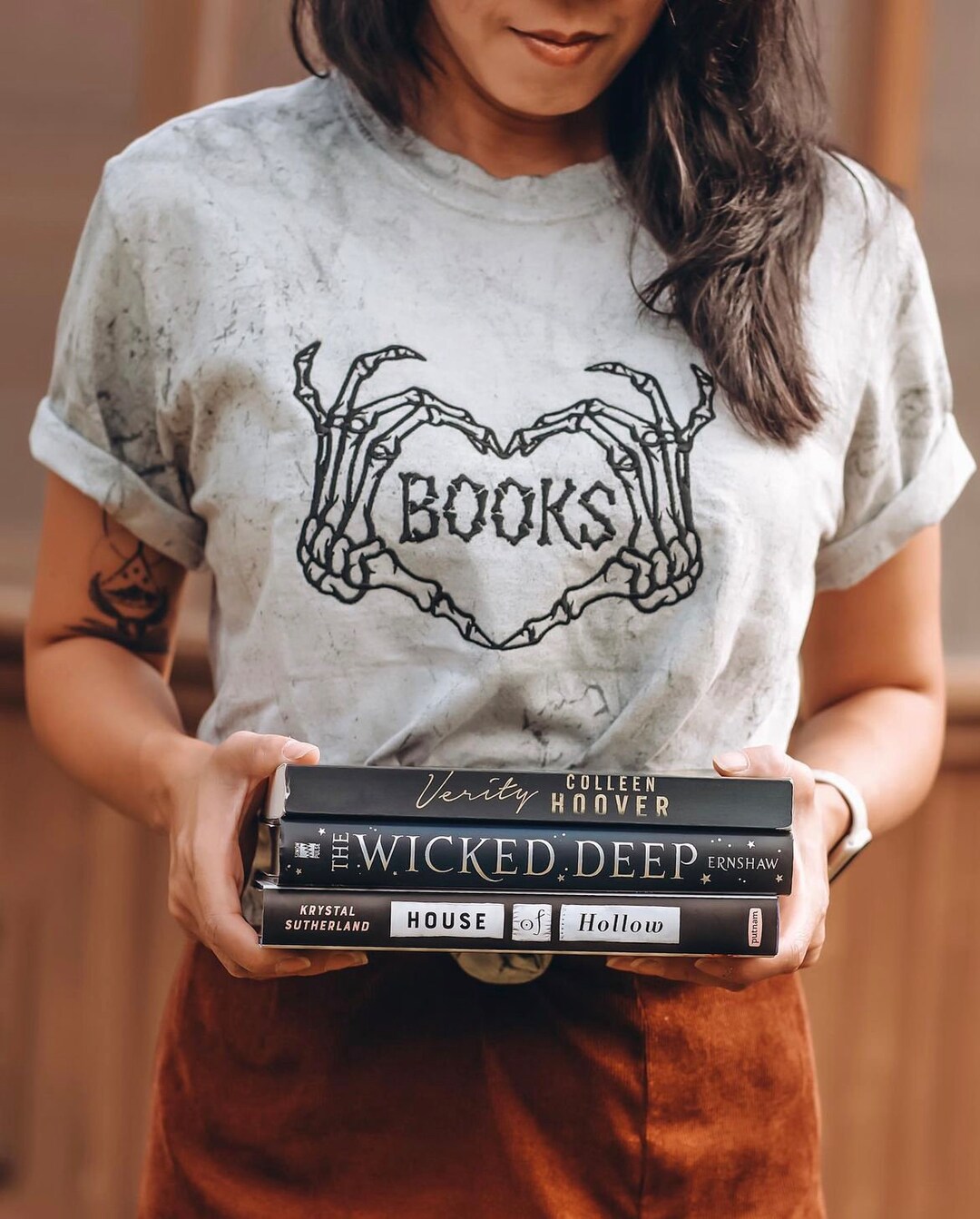 Spooky Book Love Embroidered Shirt | Bookish Merch | Romance Reader ...