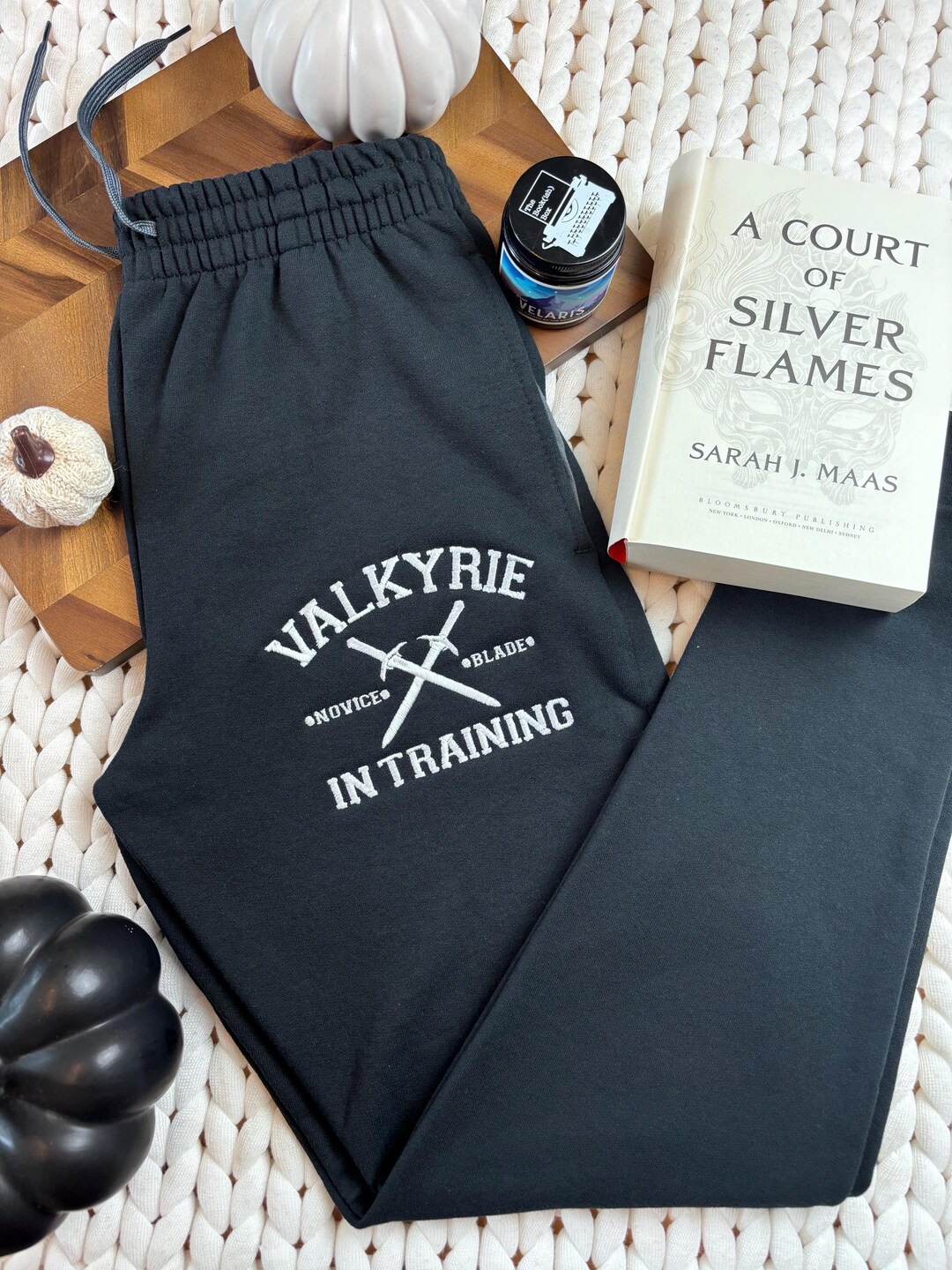 Valkyrie In Training Embroidered Joggers OFFICIALLY LICENSED Sarah J ...